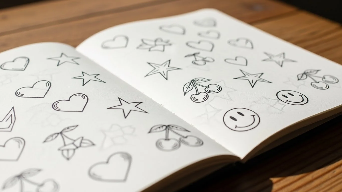 How to Draw Cute Simple Tattoos That Trend on Pinterest - vibelatest.com